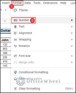 How to Add Dollar Sign in Google Sheets (2 Suitable Examples)