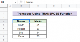 How to Change Columns to Rows in Google Sheets (3 Easy Ways)