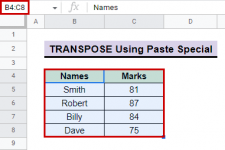 How to Change Columns to Rows in Google Sheets (3 Easy Ways)
