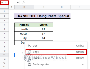 How to Change Columns to Rows in Google Sheets (3 Easy Ways)