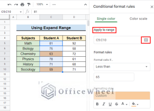 How to Copy and Paste Conditional Formatting in Google Sheets