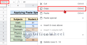 How to Copy and Paste Conditional Formatting in Google Sheets
