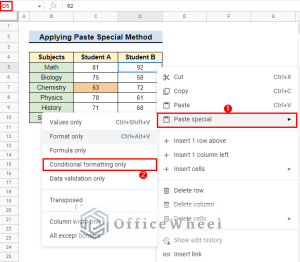 How to Copy and Paste Conditional Formatting in Google Sheets