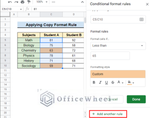 How to Copy and Paste Conditional Formatting in Google Sheets