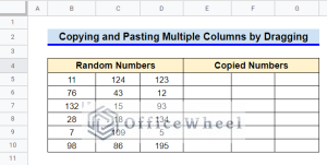 How to Copy and Paste Multiple Columns in Google Sheets