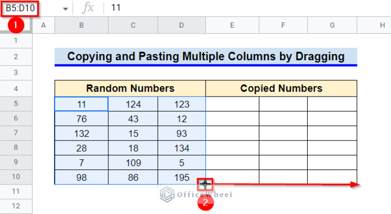  How To Copy And Paste Multiple Columns In Google Sheets 