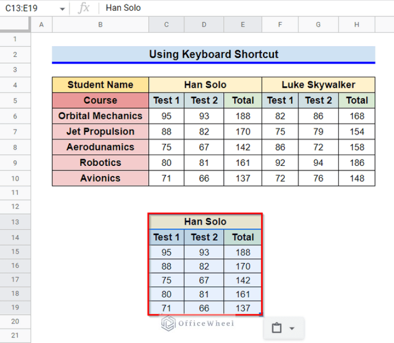 How to Copy and Paste Multiple Columns in Google Sheets