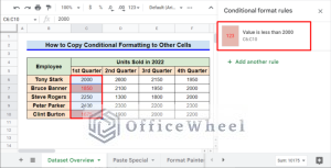 How to Copy Conditional Formatting to Other Cells in Google Sheets