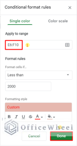 How to Copy Conditional Formatting to Other Cells in Google Sheets