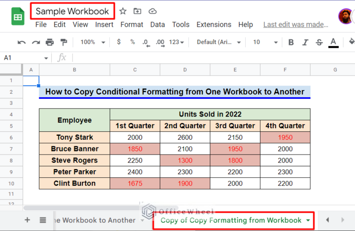 How To Copy Conditional Formatting To Other Cells In Google Sheets