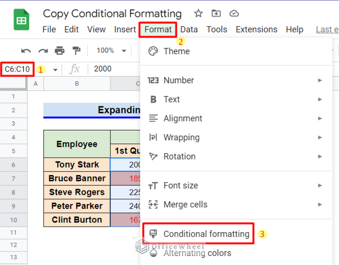 How To Copy Conditional Formatting To Other Cells In Google Sheets
