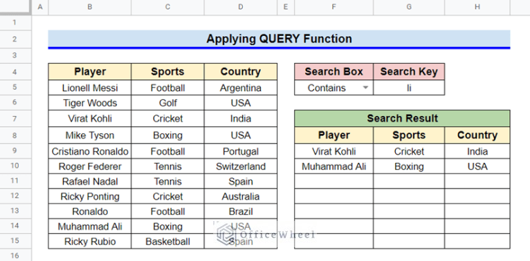 How to Create a Search Box in Google Sheets (4 Easy Methods)