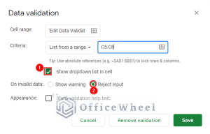 How to Edit Data Validation in Google Sheets (With Easy Steps)