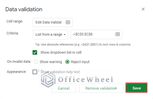 How to Edit Data Validation in Google Sheets (With Easy Steps)