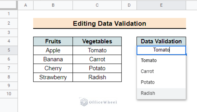 How to Edit Data Validation in Google Sheets (With Easy Steps)