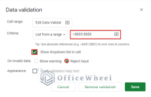 How to Edit Data Validation in Google Sheets (With Easy Steps)