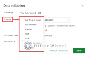 How to Edit Data Validation in Google Sheets (With Easy Steps)