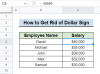 How to Get Rid of Dollar Sign in Google Sheets (3 Effective Ways)