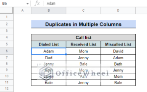 How to Highlight Duplicates for Multiple Columns in Google Sheets