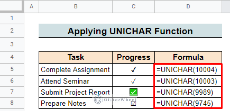 How to Insert Check Symbol in Google Sheets (8 Effective Ways)