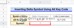 How to Insert Delta Symbol in Google Sheets (4 Easy Methods)