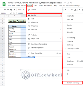 How to Insert Euro Symbol in Google Sheets (5 Simple Methods)