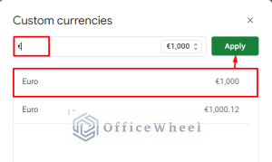 How to Insert Euro Symbol in Google Sheets (5 Simple Methods)