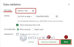 How to Remove Data Validation in Google Sheets - OfficeWheel