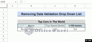 How to Remove Data Validation in Google Sheets - OfficeWheel