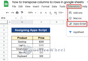 How to Transpose Columns to Rows in Google Sheets (3 Methods)