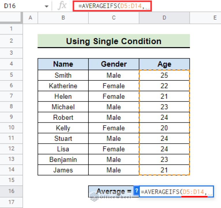 How to Use AVERAGEIFS Function in Google Sheets (4 Examples)