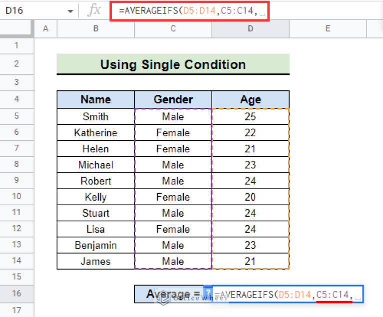 How to Use AVERAGEIFS Function in Google Sheets (4 Examples)