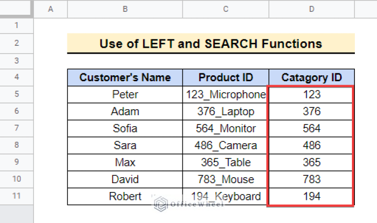 How to Use LEFT Function in Google Sheets (5 Suitable Examples)