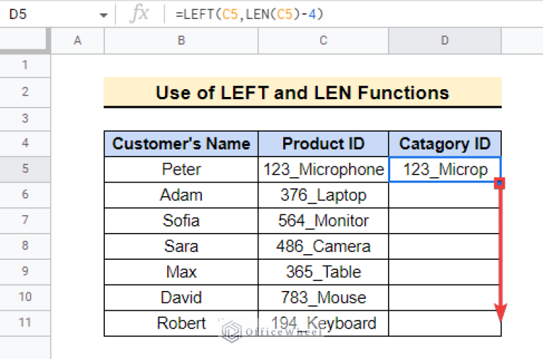 How to Use LEFT Function in Google Sheets (5 Suitable Examples)