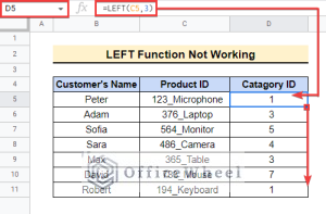 How to Use LEFT Function in Google Sheets (5 Suitable Examples)