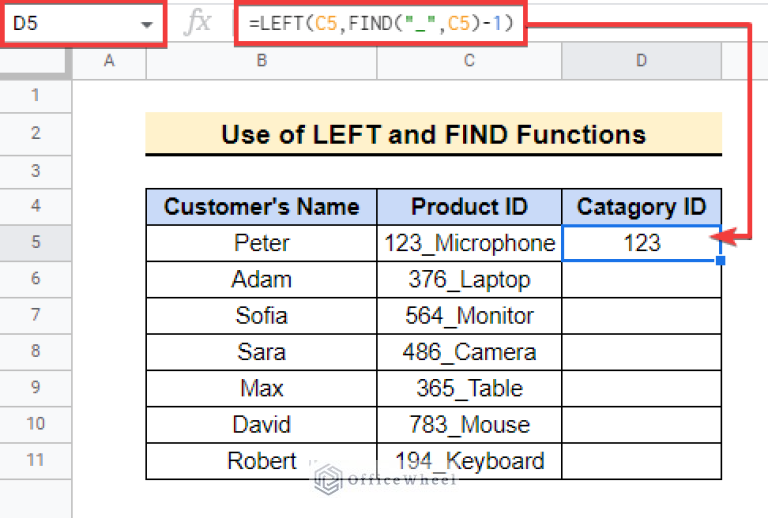 How to Use LEFT Function in Google Sheets (5 Suitable Examples)