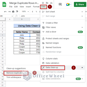 How to Merge Duplicate Rows in Google Sheets - OfficeWheel