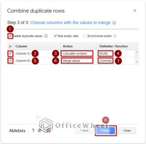 How to Merge Duplicate Rows in Google Sheets - OfficeWheel