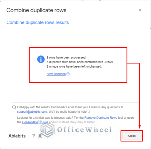 How to Merge Duplicate Rows in Google Sheets - OfficeWheel
