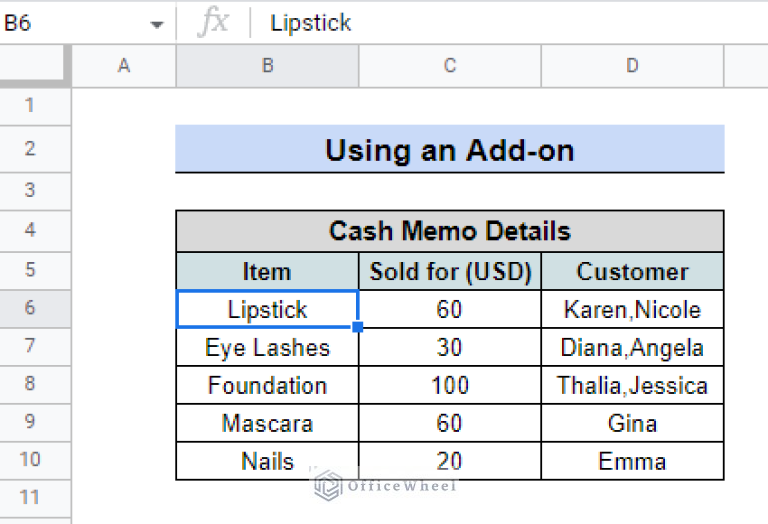 How to Merge Duplicate Rows in Google Sheets - OfficeWheel