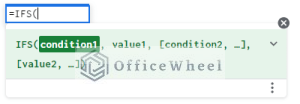 How to Use IFS Function in Google Sheets with Multiple Conditions