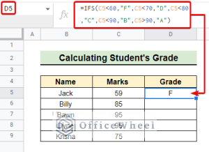 How to Use IFS Function in Google Sheets with Multiple Conditions