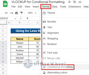 How to Use VLOOKUP for Conditional Formatting in Google Sheets