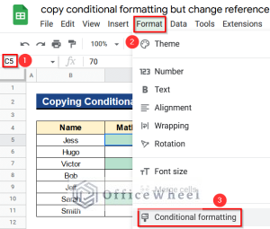 Google Sheets Copy Conditional Formatting but Change Reference Cell