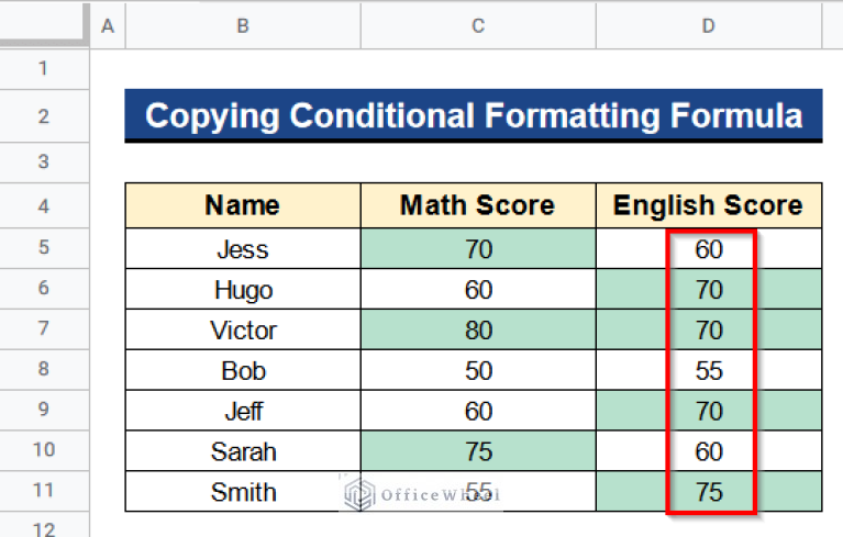Google Sheets Copy Conditional Formatting but Change Reference Cell