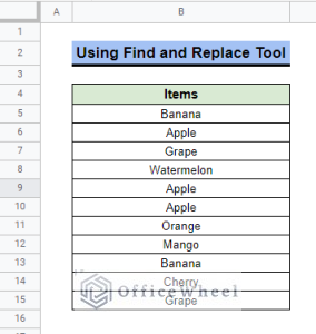 How to Find and Replace Multiple Values in Google Sheets