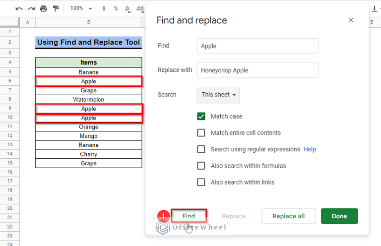 How to Find and Replace Multiple Values in Google Sheets