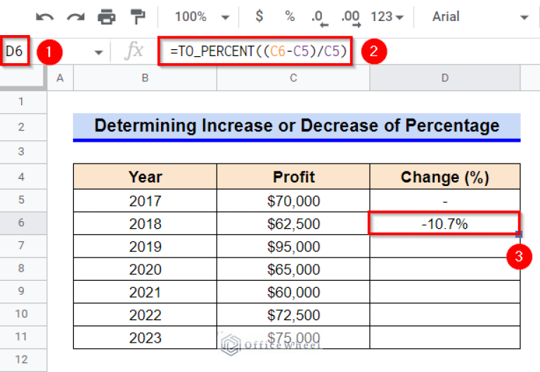 How to Use TO_PERCENT Function in Google Sheets