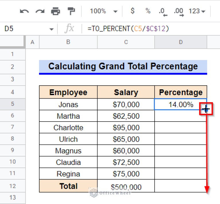 How to Use TO_PERCENT Function in Google Sheets