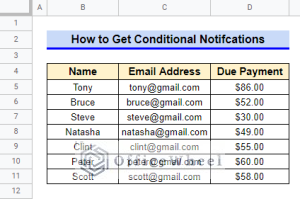 How to Get Conditional Notifications in Google Sheets (2 Ways)